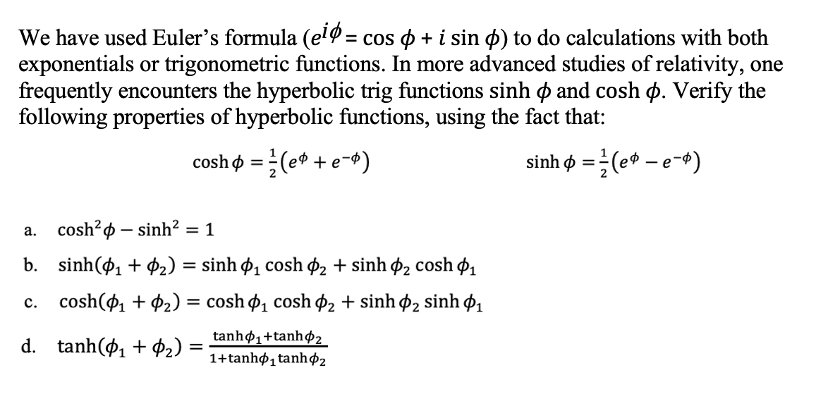 Solved We have used Euler's formula (eiº = cos 0 + i sin o) | Chegg.com