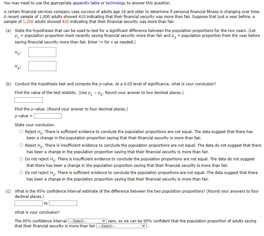 Solved You may need to use the appropriate appendix table or | Chegg.com