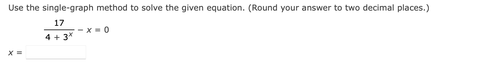 Solved Use the single-graph method to solve the given | Chegg.com