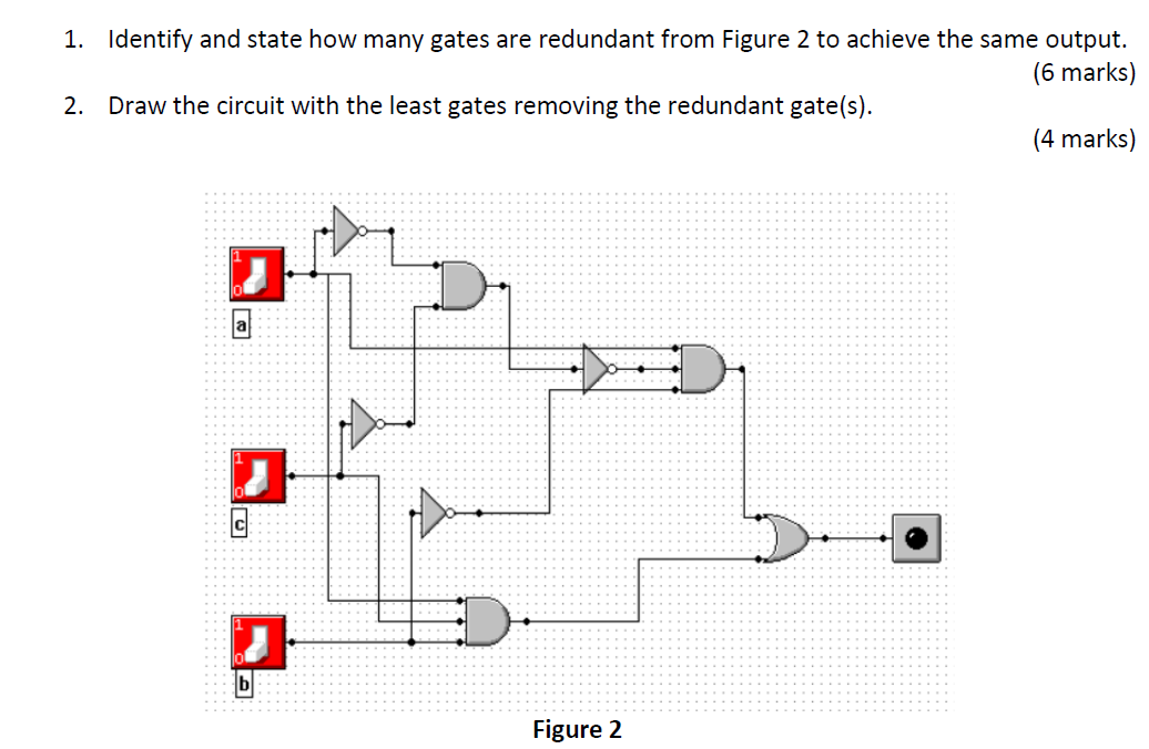 Solved 1. Identify and state how many gates are redundant | Chegg.com