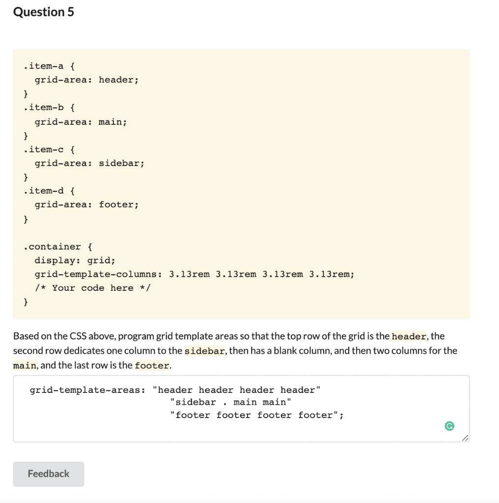 Solved Question 1 Program a single CSS rule that will align | Chegg.com