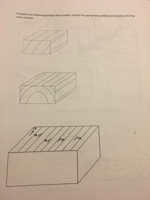 Solved lete the following geologic block models. Include the | Chegg.com