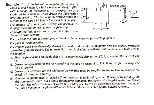 Solved 24 B Example 11. A horizontal rectangular plastic | Chegg.com
