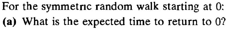 Solved For the symmetric random walk starting at 0: (a) What | Chegg.com