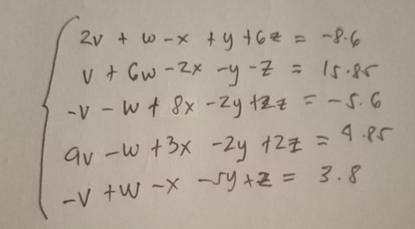 Solved Solve the system below using: a. Matrix Inversion | Chegg.com