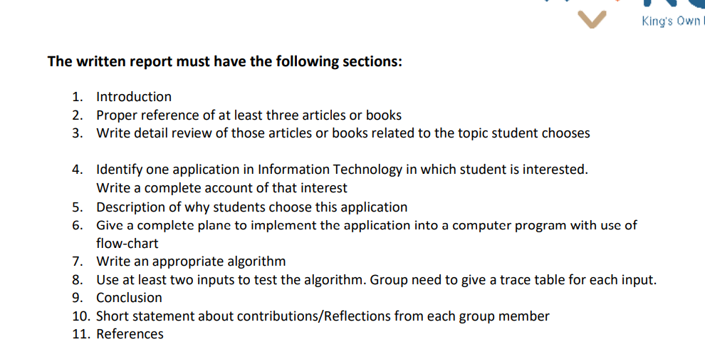 Solved Assessment Task: In the initial part of assignment, | Chegg.com