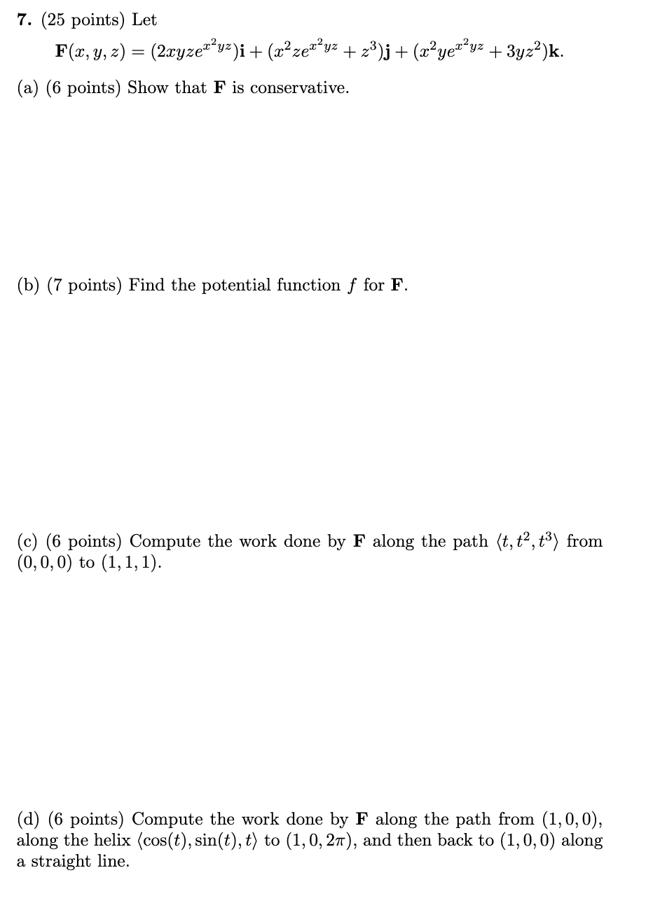 7. (25 points) Let | Chegg.com