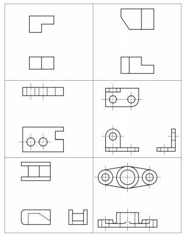 Solved P2-7) completely dimension the objects shown (by | Chegg.com