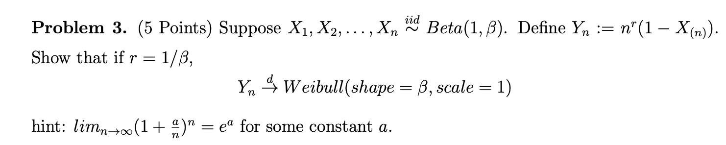 Solved Problem 3. (5 Points) Suppose | Chegg.com