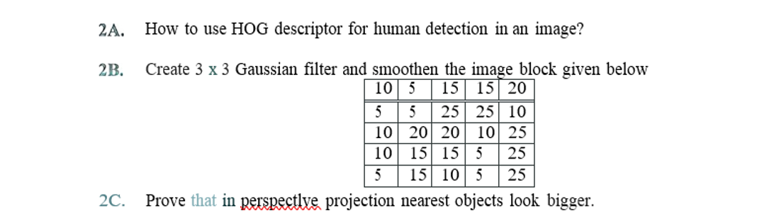 Solved 2a How To Use Hog Descriptor For Human Detection In