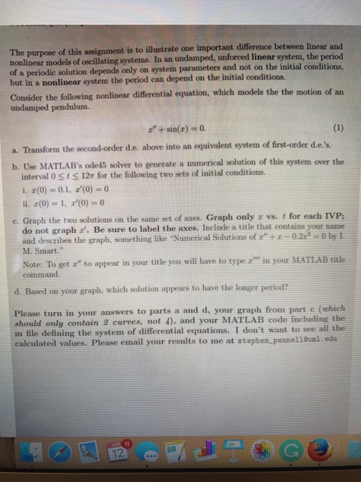Solved The purpose of this assignment is to illustrate one | Chegg.com