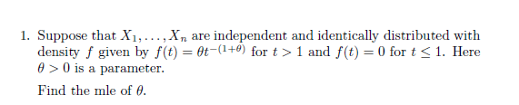 Solved 1. Suppose that X1,…,Xn are independent and | Chegg.com