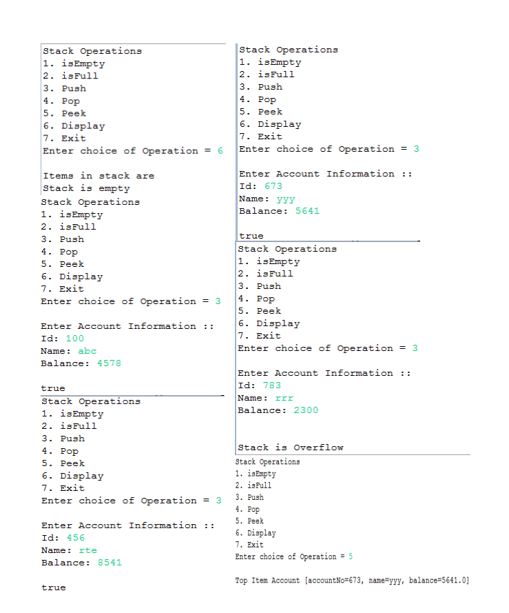 Data Structures (CS - 204) Lab 3 Exercise: Download | Chegg.com