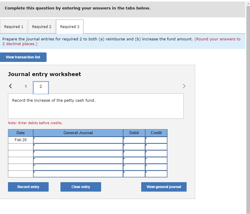 Solved Problem 8-3A Establishing, reimbursing, and | Chegg.com