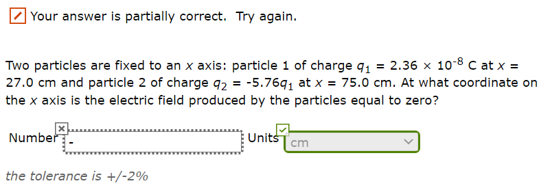 Solved Two particles are fixed to an x axis: particle 1 of | Chegg.com