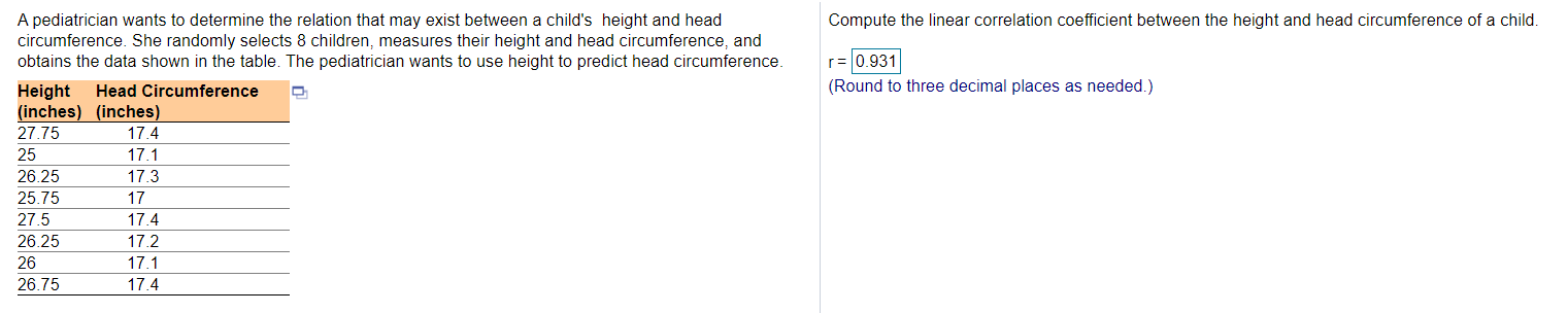 Solved Compute the linear correlation coefficient between | Chegg.com