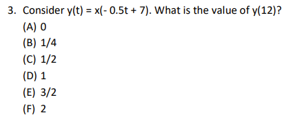 Solved x(t)=∣t∣[u(t+2)−u(t−2)]3. Consider y(t)=x(−0.5t+7). | Chegg.com