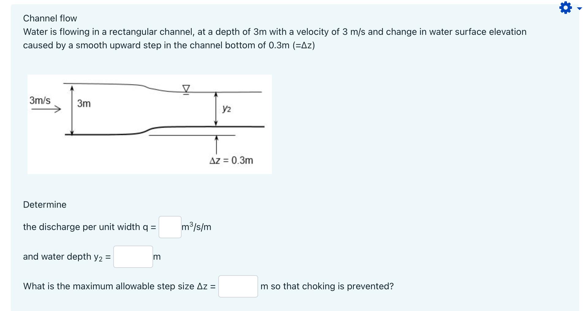 Solved Channel flow Water is flowing in a rectangular | Chegg.com