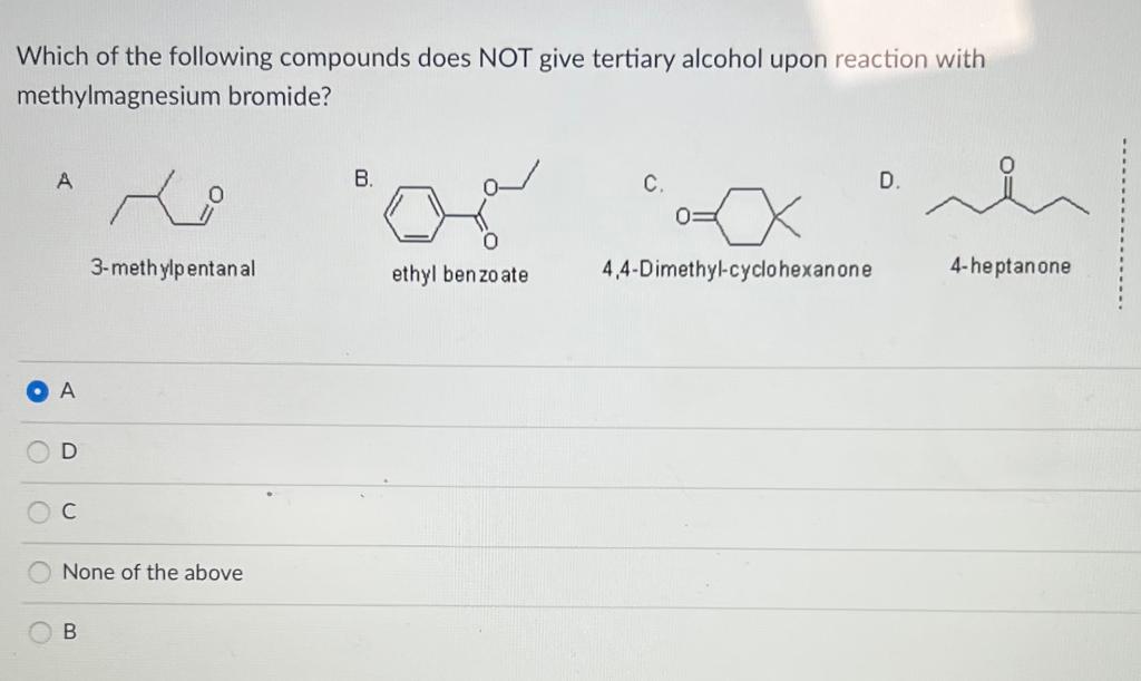 Solved Which of the following compounds does NOT give | Chegg.com