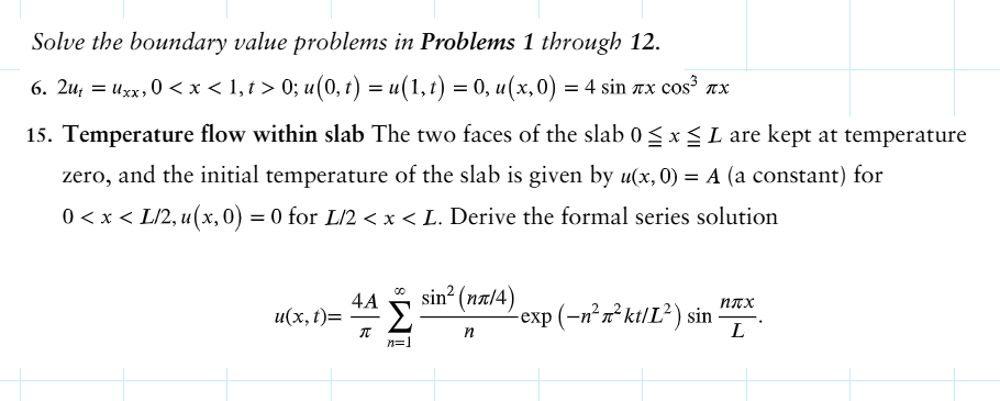 Solved by an EXPERT Solve the boundary value problems in ﻿Problems 1 | Chegg.com