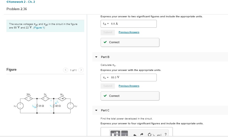 Solved Homework 2 - Ch. 2 Problem 2.36 Express your answer | Chegg.com