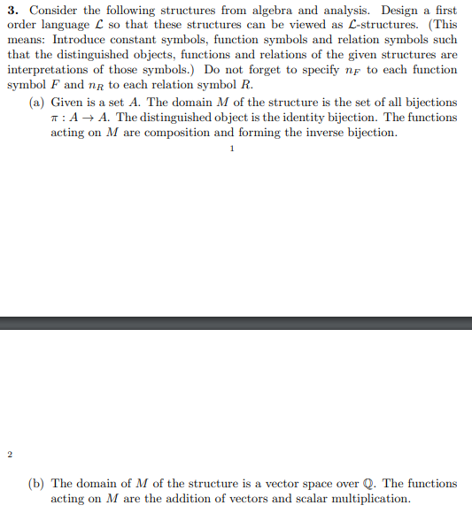 Solved Course: A Mathematical Introduction to Logic. | Chegg.com