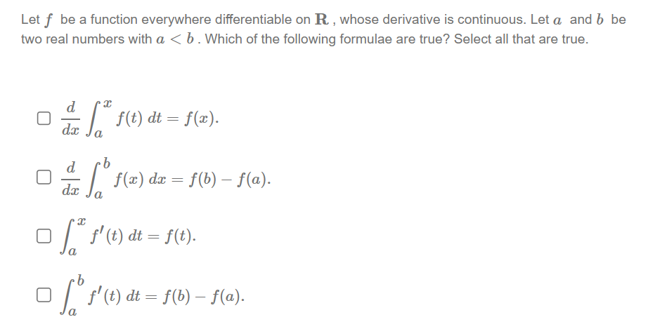 Solved Let f be a function everywhere differentiable on R, | Chegg.com