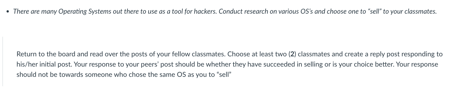 Solved • There are many Operating Systems out there to use | Chegg.com
