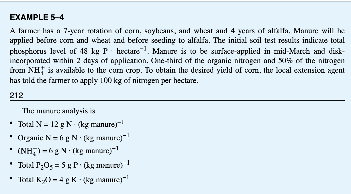 Solved Using the data provided in Example 5–4, calculate the | Chegg.com