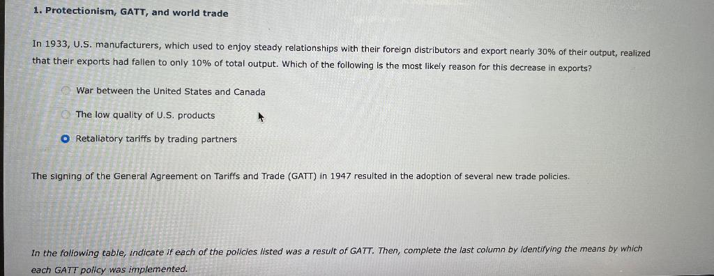 Solved In 1933, U.S. manufacturers, which used to enjoy | Chegg.com