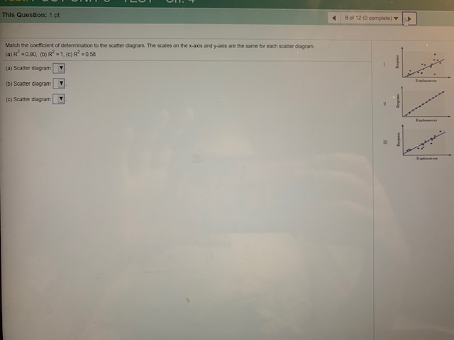 Solved This Question: 1 pt 8 of 12 (0 completo) Match the | Chegg.com