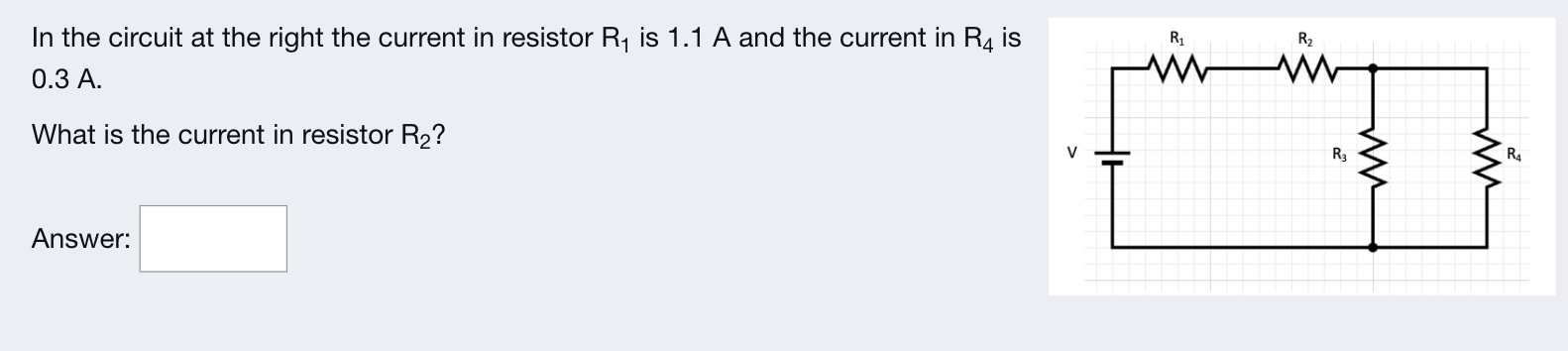 Solved In the circuit at the right the current in resistor | Chegg.com