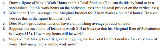 Solved 2. Optimal work hours. Max finds that the | Chegg.com