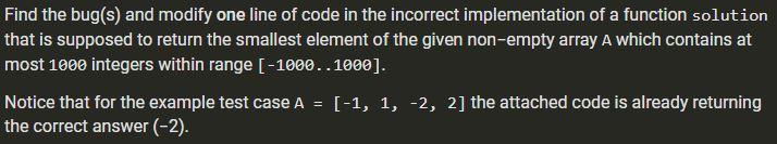 Solved Find the bug(s) and modify one line of code in the | Chegg.com