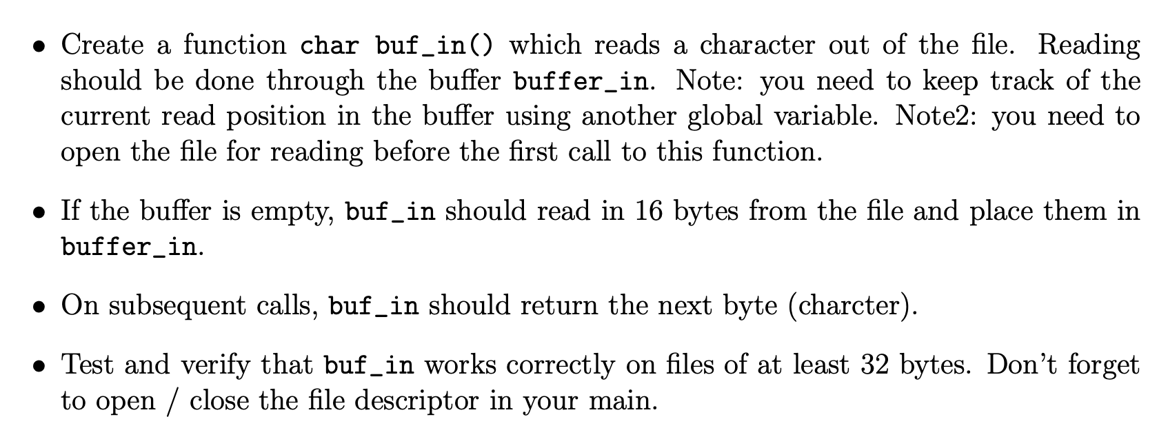 Solved Write a C program which uses the system call C API to | Chegg.com