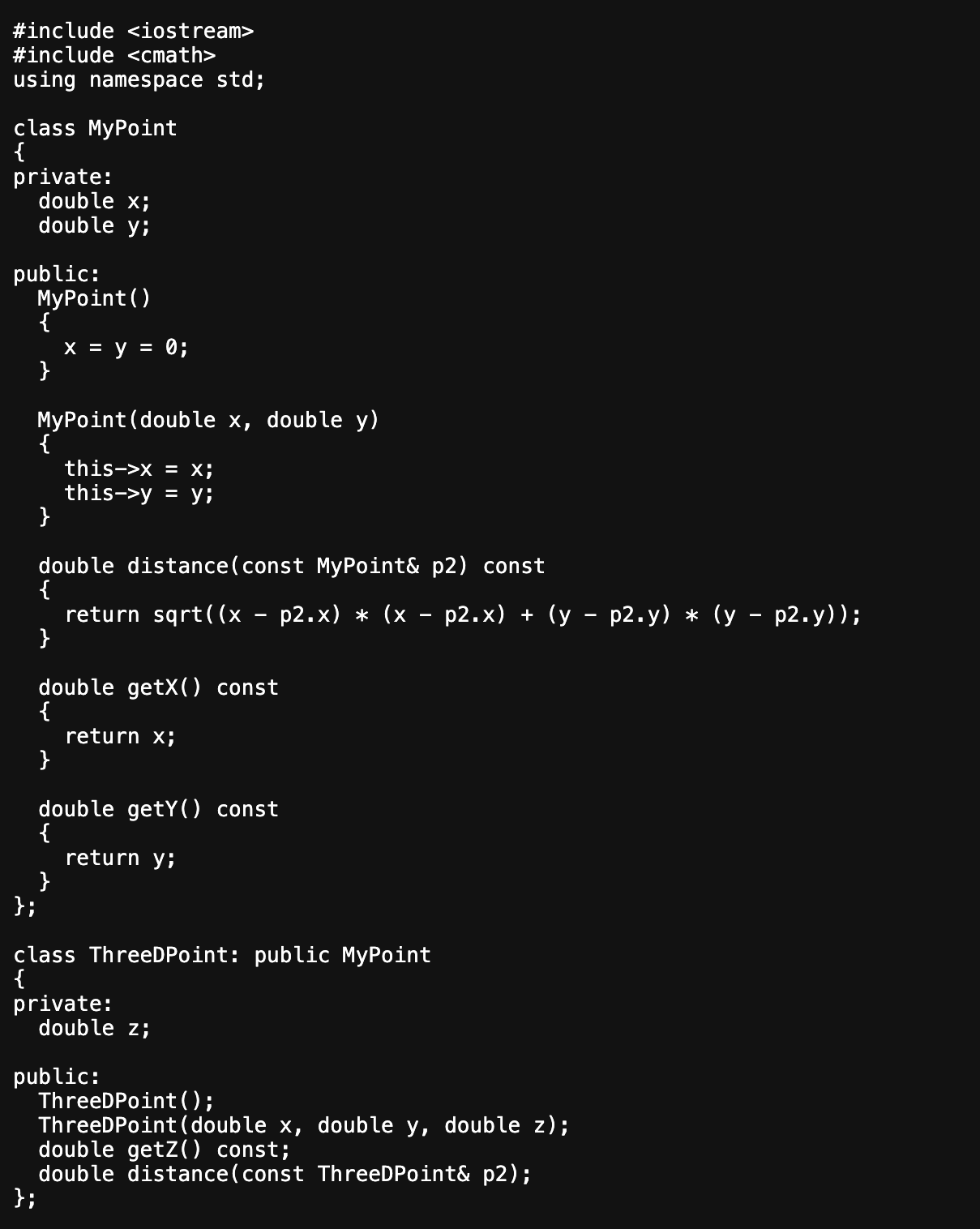 Solved 153 Extend Mypoint In Programming Exercise 94 
