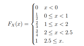 Solved Suppose the cumulative distribution function (CDF) | Chegg.com