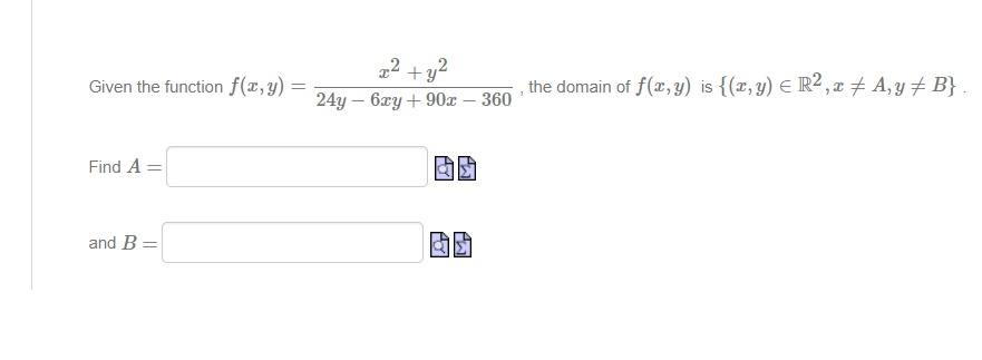 Solved Given the function f(x,y)=24y−6xy+90x−360x2+y2, the | Chegg.com