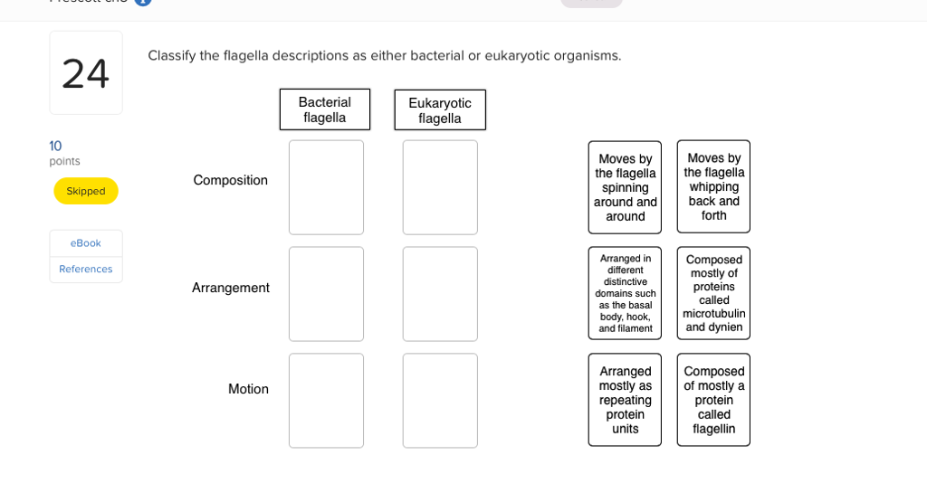 Solved Classify The Flagella Descriptions As Either
