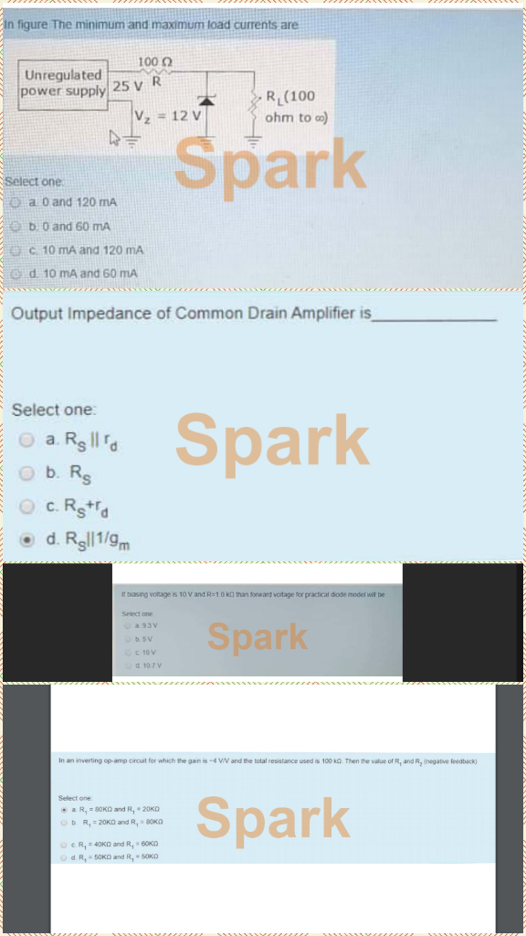 Solved In figure The minimum and maximum load currents are | Chegg.com