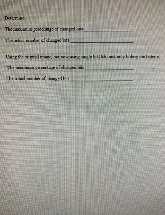 Solved Given the following original and stego images | Chegg.com