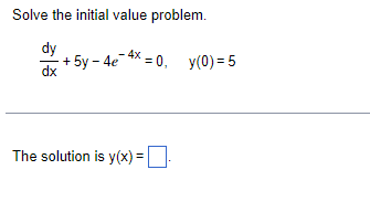 Solved Solve the initial value | Chegg.com