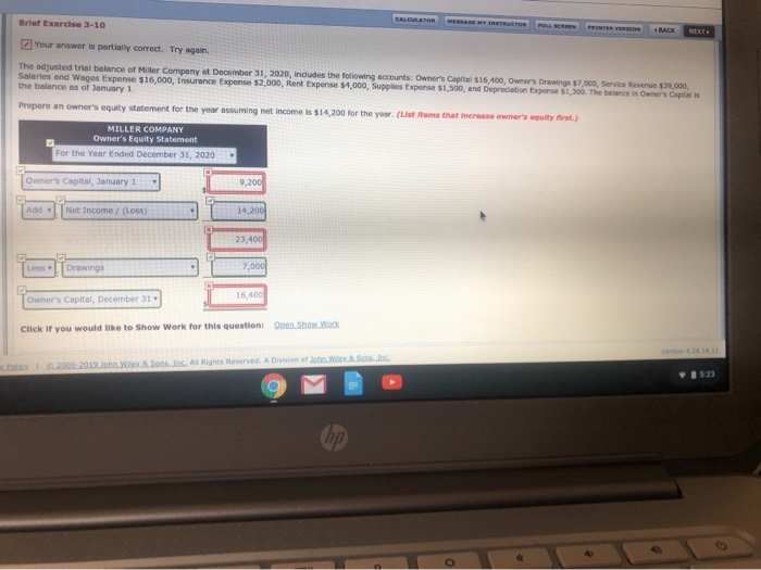 Solved CALEUSATOR Brief Exercise 3-10 MESSAGE MY TRUCTON | Chegg.com