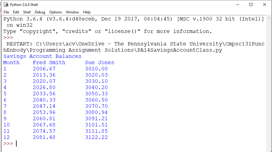 Solved Savings Account Class Create class | Chegg.com