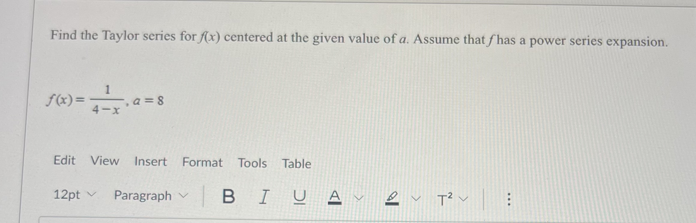 Solved Find the Taylor series for f(x) centered at the given | Chegg.com