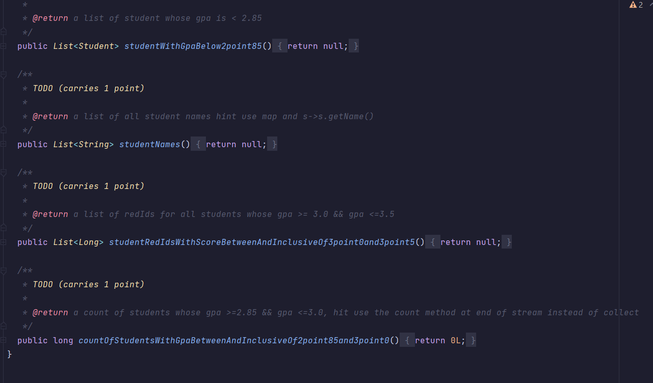 Solved package eau.sasu.csibul.assignment; | Chegg.com