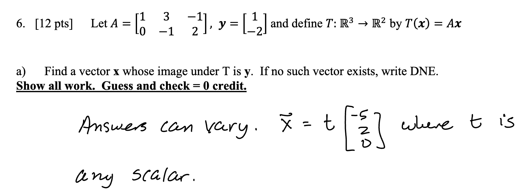 Solved ,[12pts], ﻿Let A=[13-10-12],y=[1-2] ﻿and define | Chegg.com