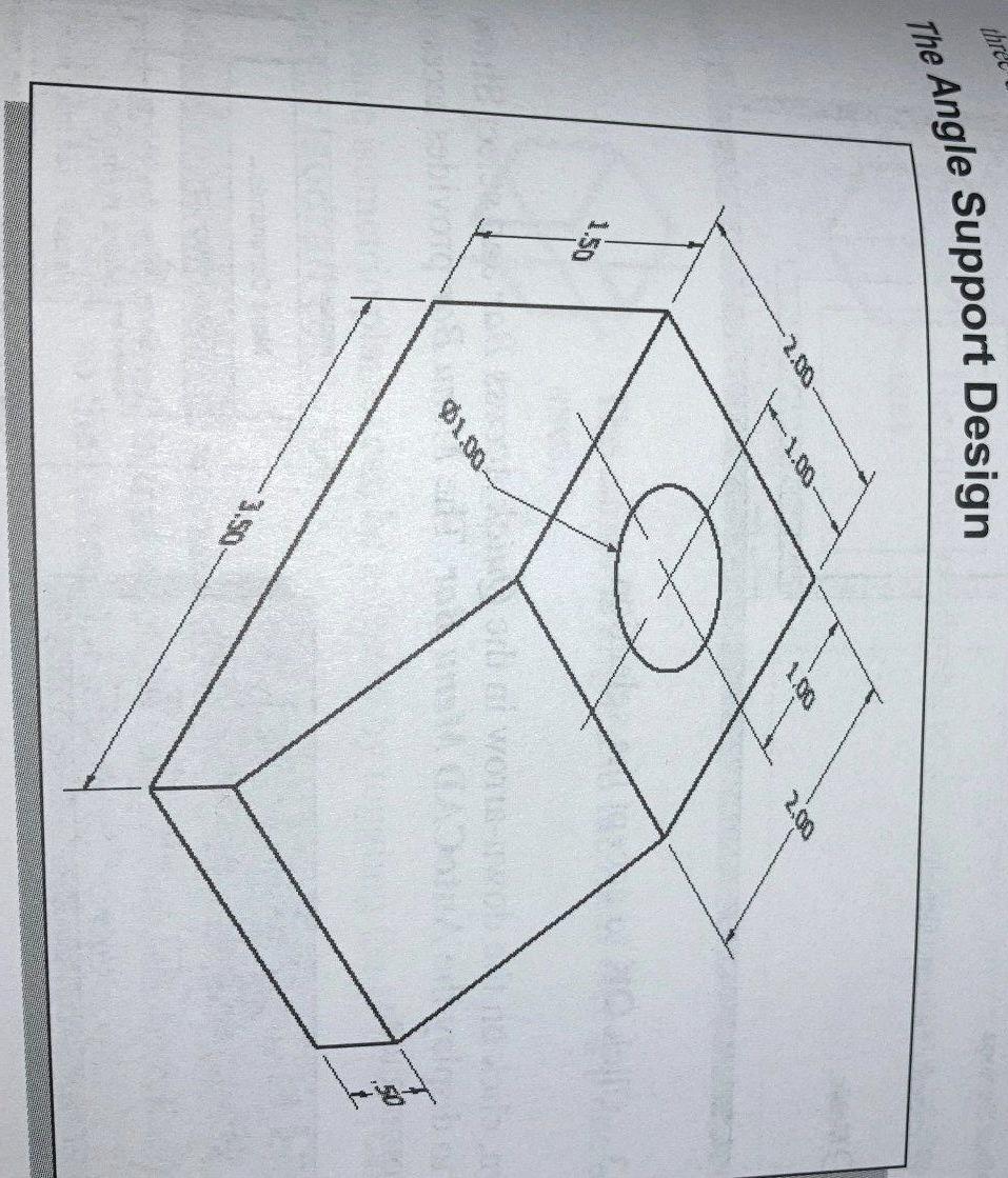 Solved three The Angle Support Design 1.50 0100 | Chegg.com