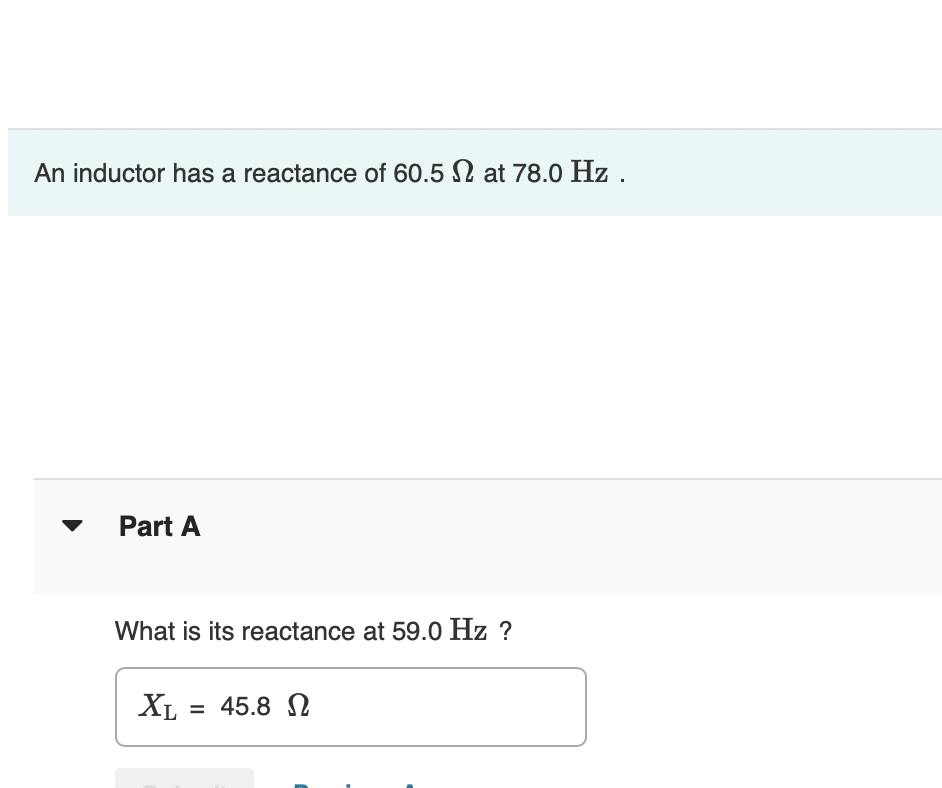 [solved] An Inductor Has A Reactance Of 60 5 At 78 0hz Pa