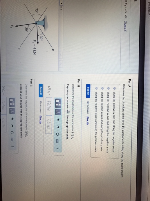 Solved Determine the directions of the force F_2 components | Chegg.com